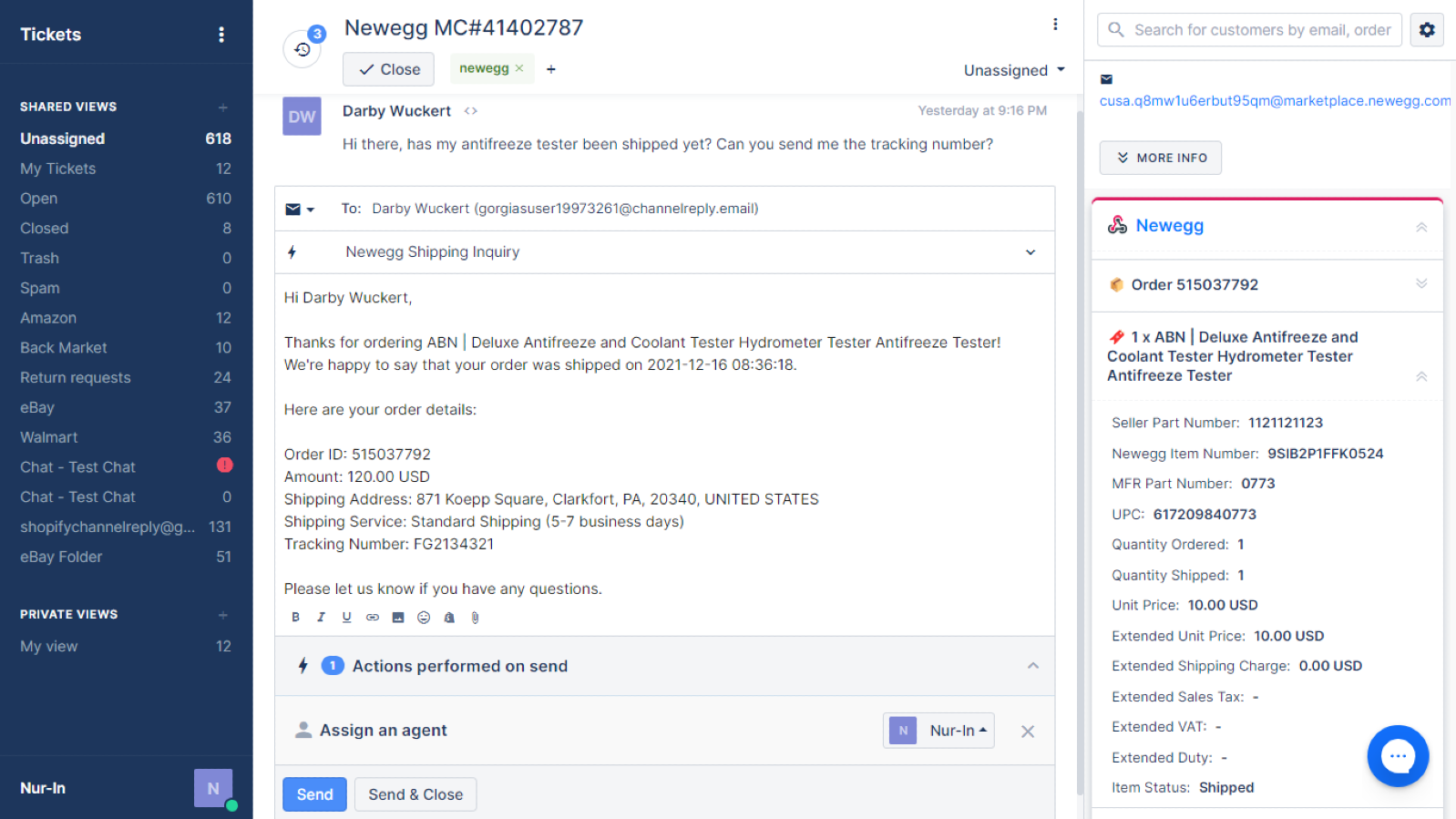 Take care of your shoppers with Gorgias & ChannelReply
