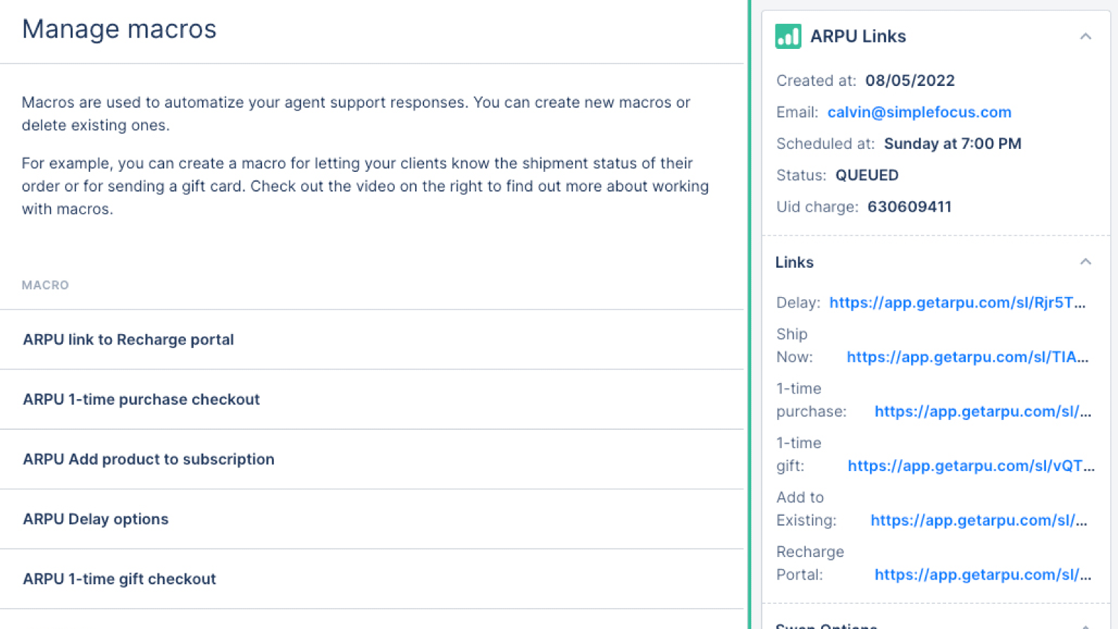 Take care of your shoppers with Gorgias & ARPU