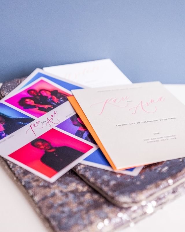 Beautiful Wedding Stationery and matching Photobooth print outs