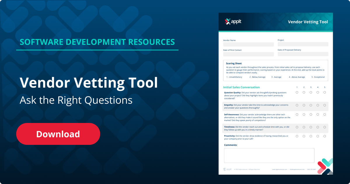 How to Vet Your Custom App Development Vendor | AppIt Ventures