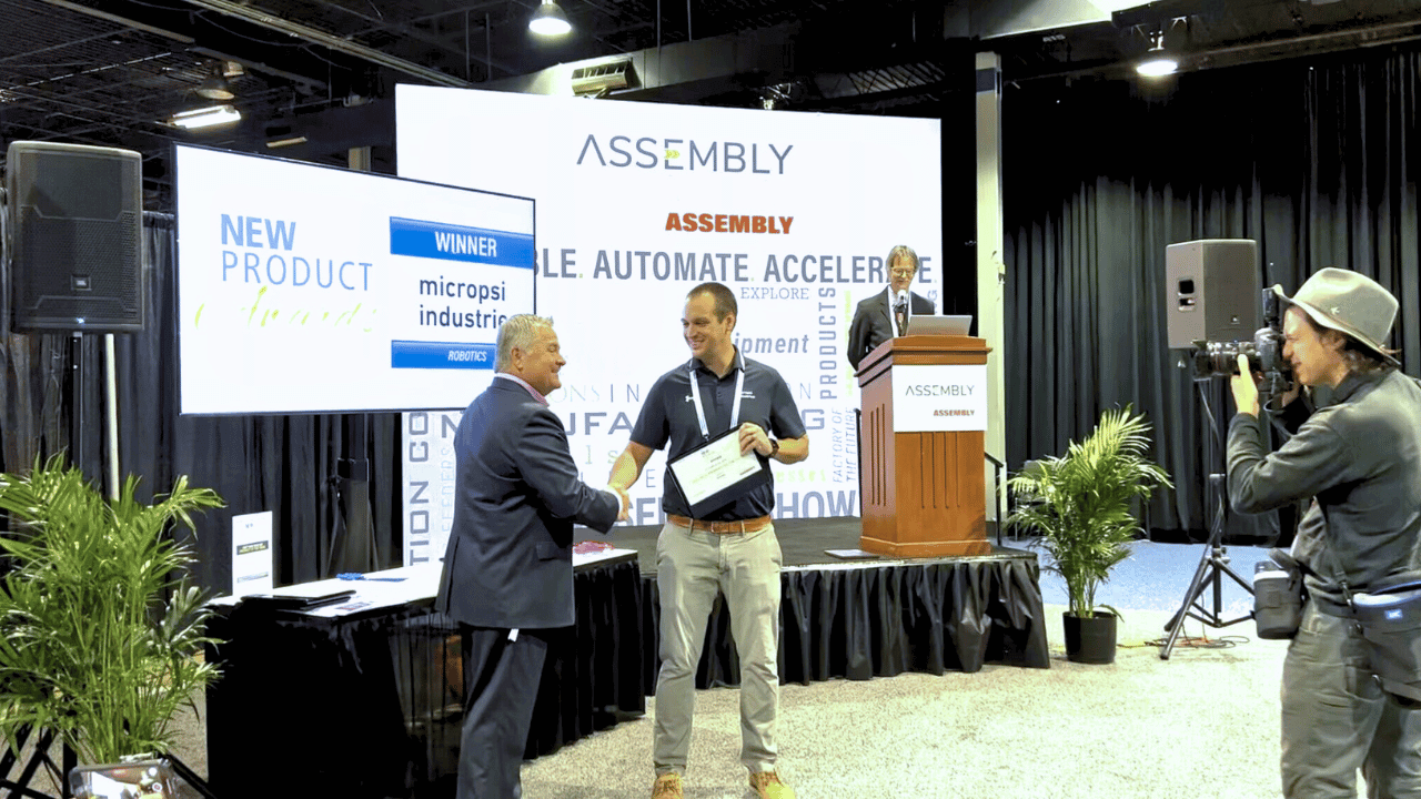 Micropsi Industries | MIRAI triumphs as New Product of the Year at the Assembly Show 2023