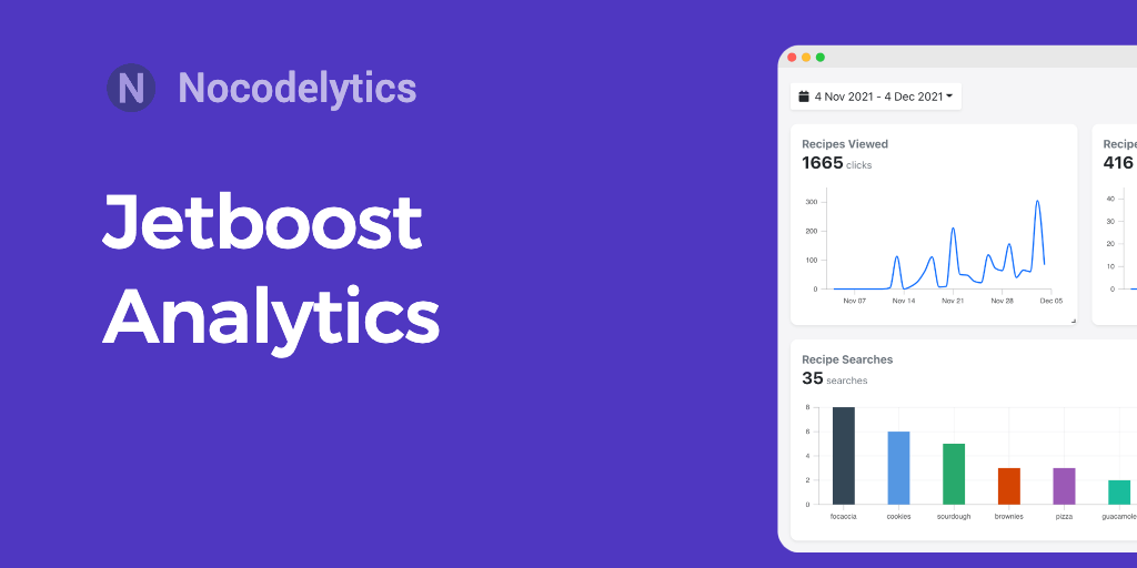 Jetboost search and CMS filtering analytics