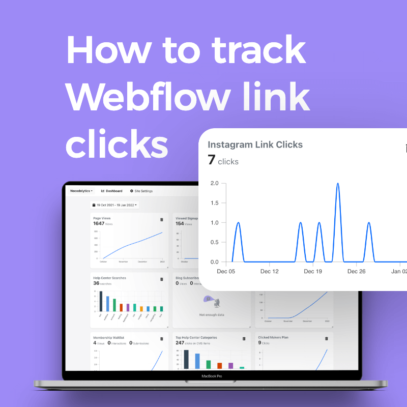 How to track clicks on links in Webflow (without writing code ...