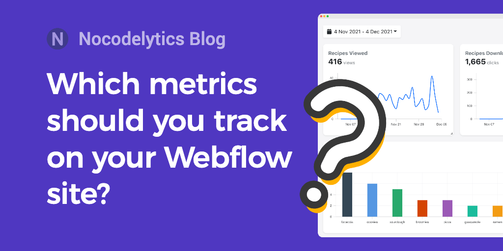 How to know which metrics to track on your Webflow site (with examples) - Nocodelytics