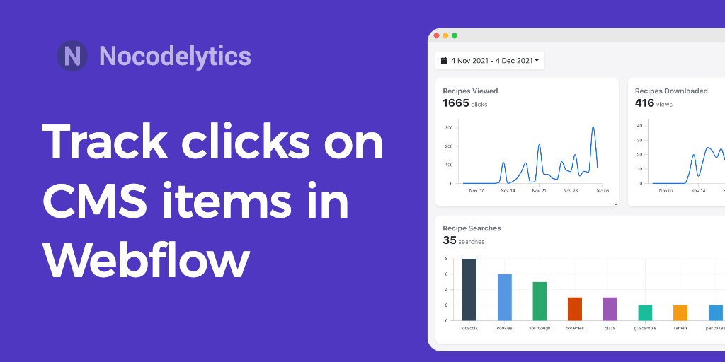 Track popular CMS items in Webflow - Nocodelytics