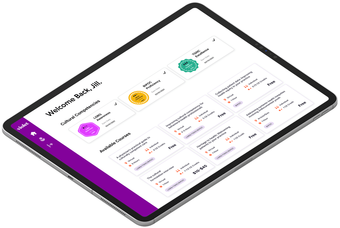 Violet | Cultural Competence Upskilling and Credentialing