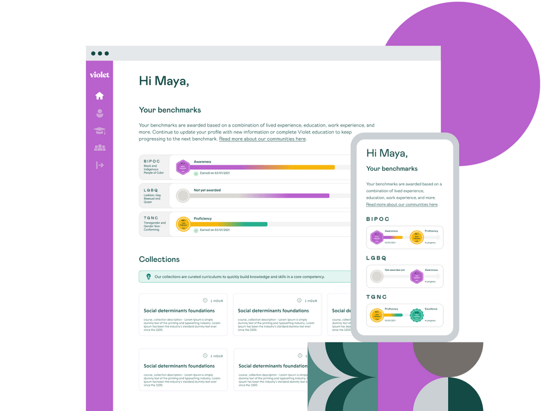 Violet | Health equity platform.