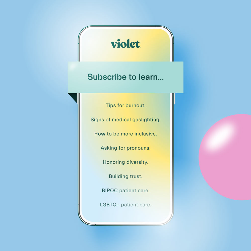 Violet | Subscribe To Violet's Health Equity Newsletter
