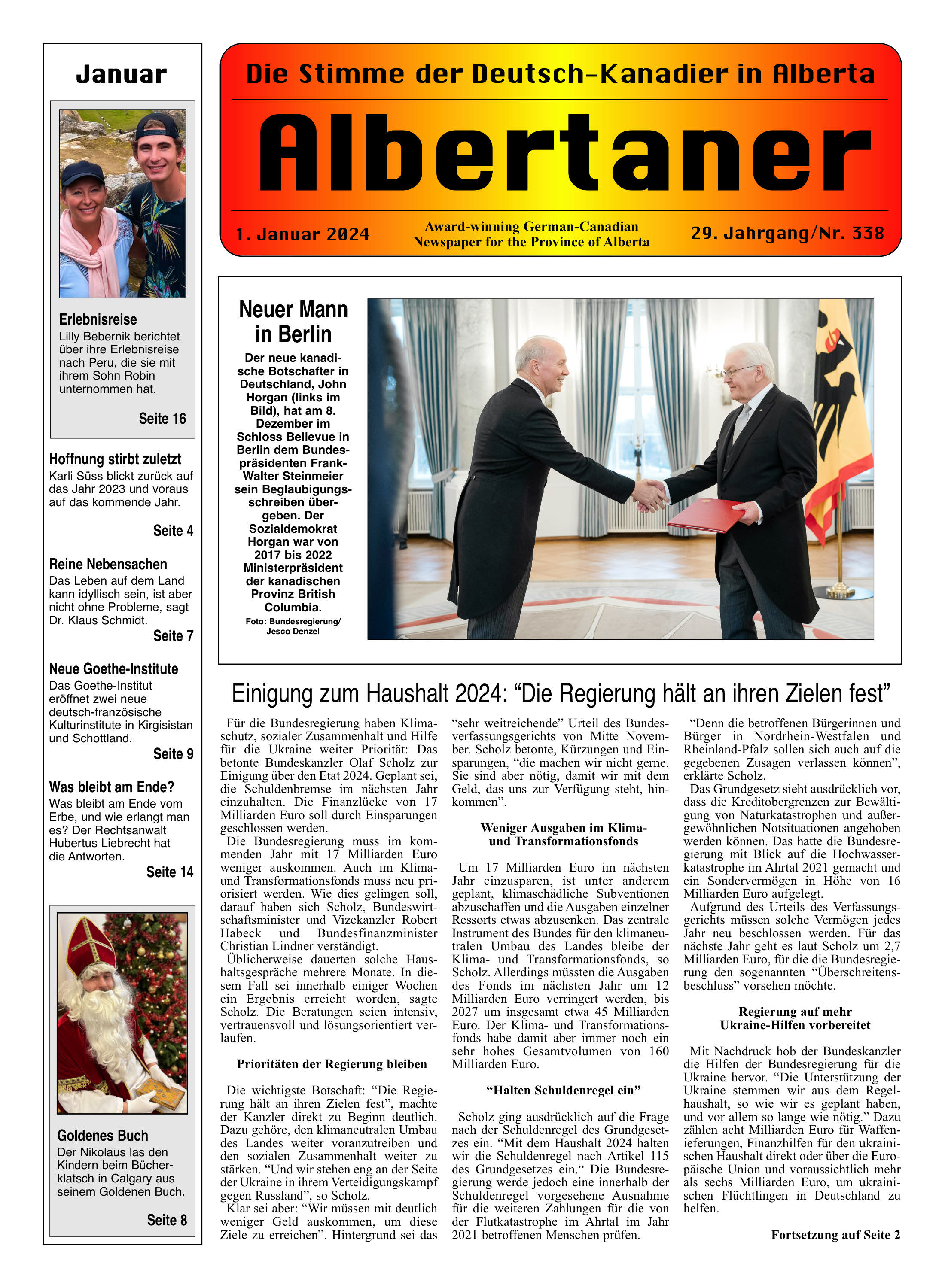 Albertaner - Award Winning German Canadian Newspaper for the Province ...
