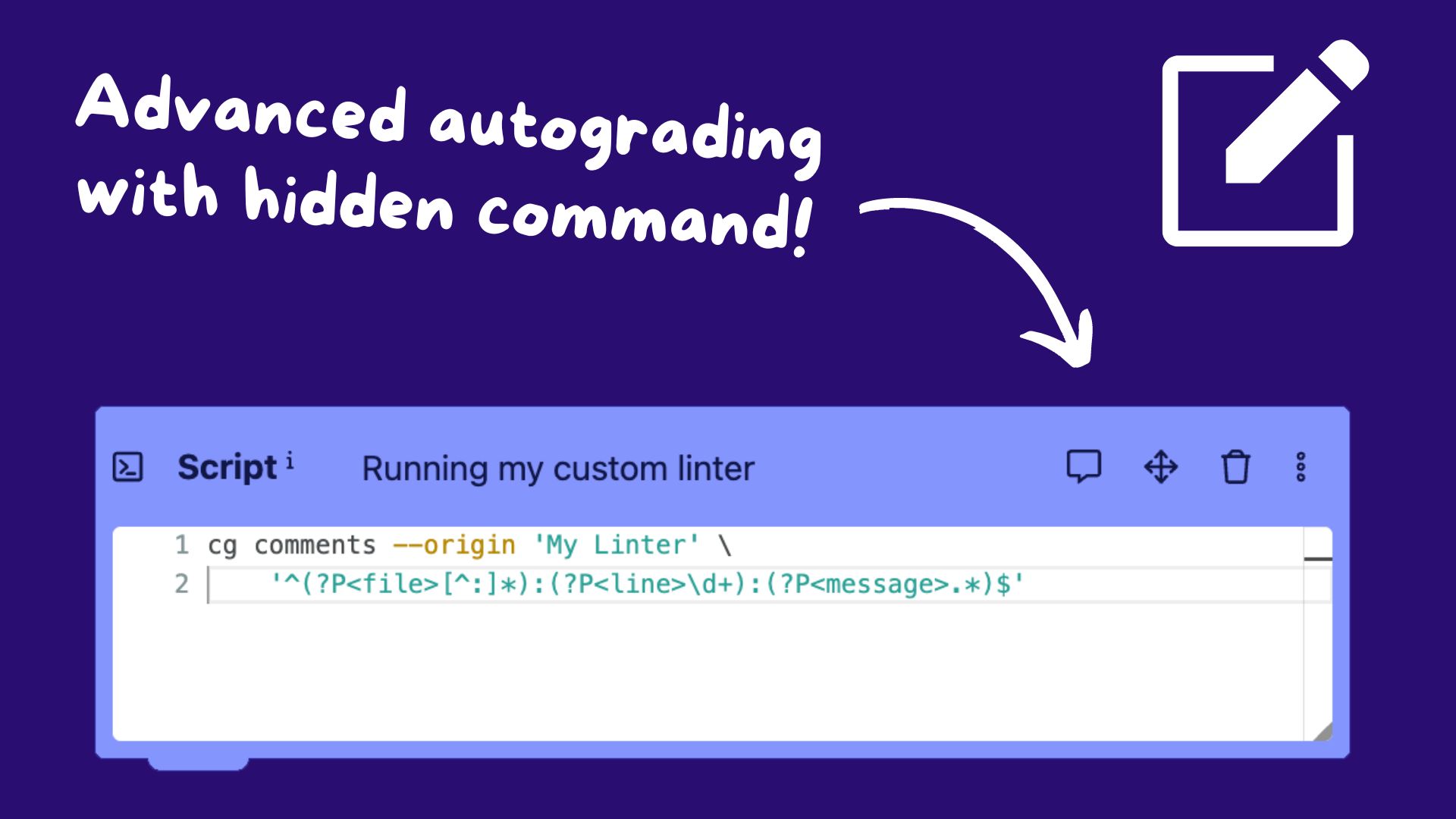 Get the most out of AutoTest V2 with the hidden CG command | CodeGrade Blog