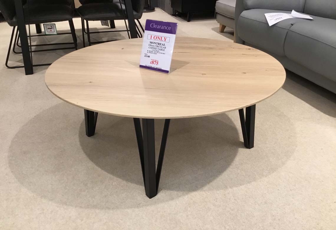 Montreal 100cm Circular Coffee Table