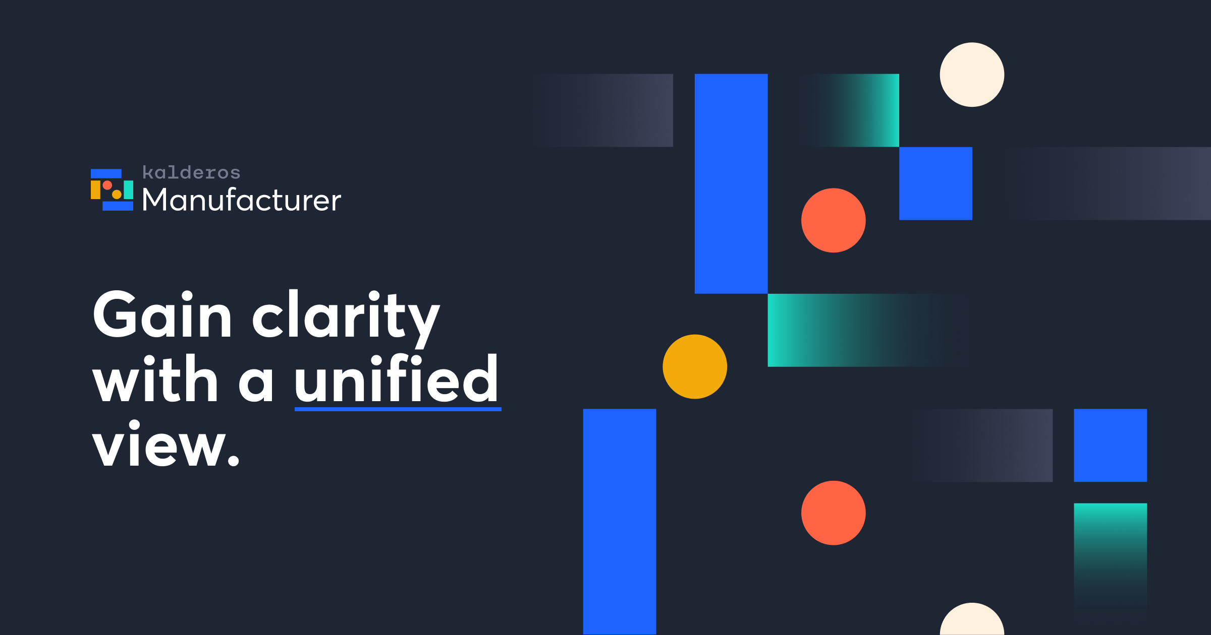 Kalderos for Manufacturers | Product Suite