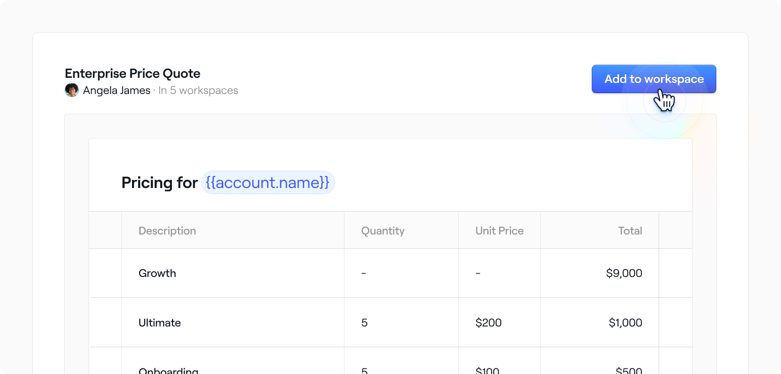 Price Quote & Sales Order Form Software | Dock
