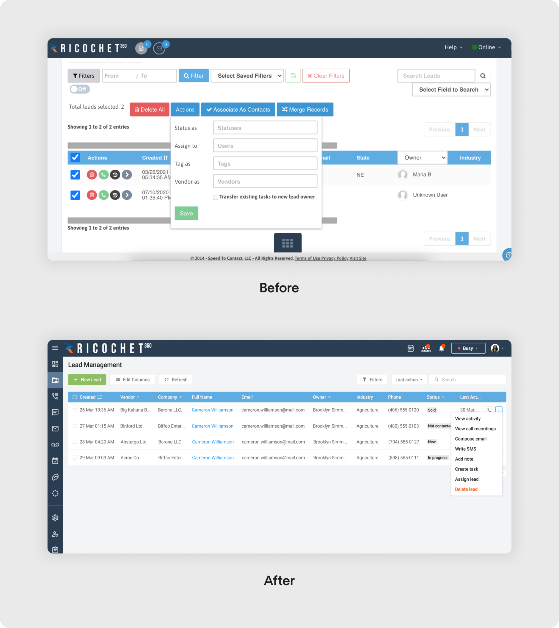 Ricochet 360 Design Case Study - Eleken