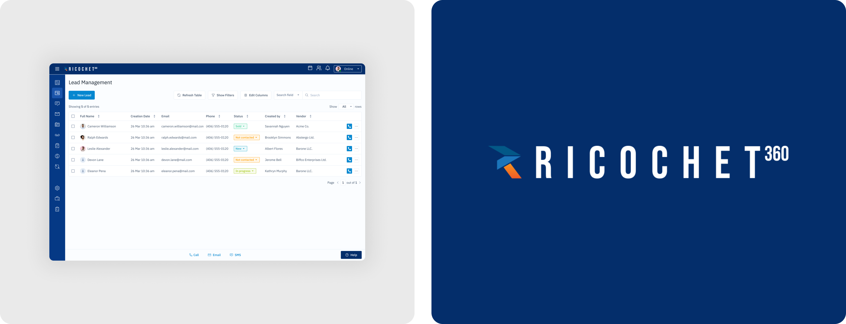 Ricochet 360 Design Case Study - Eleken