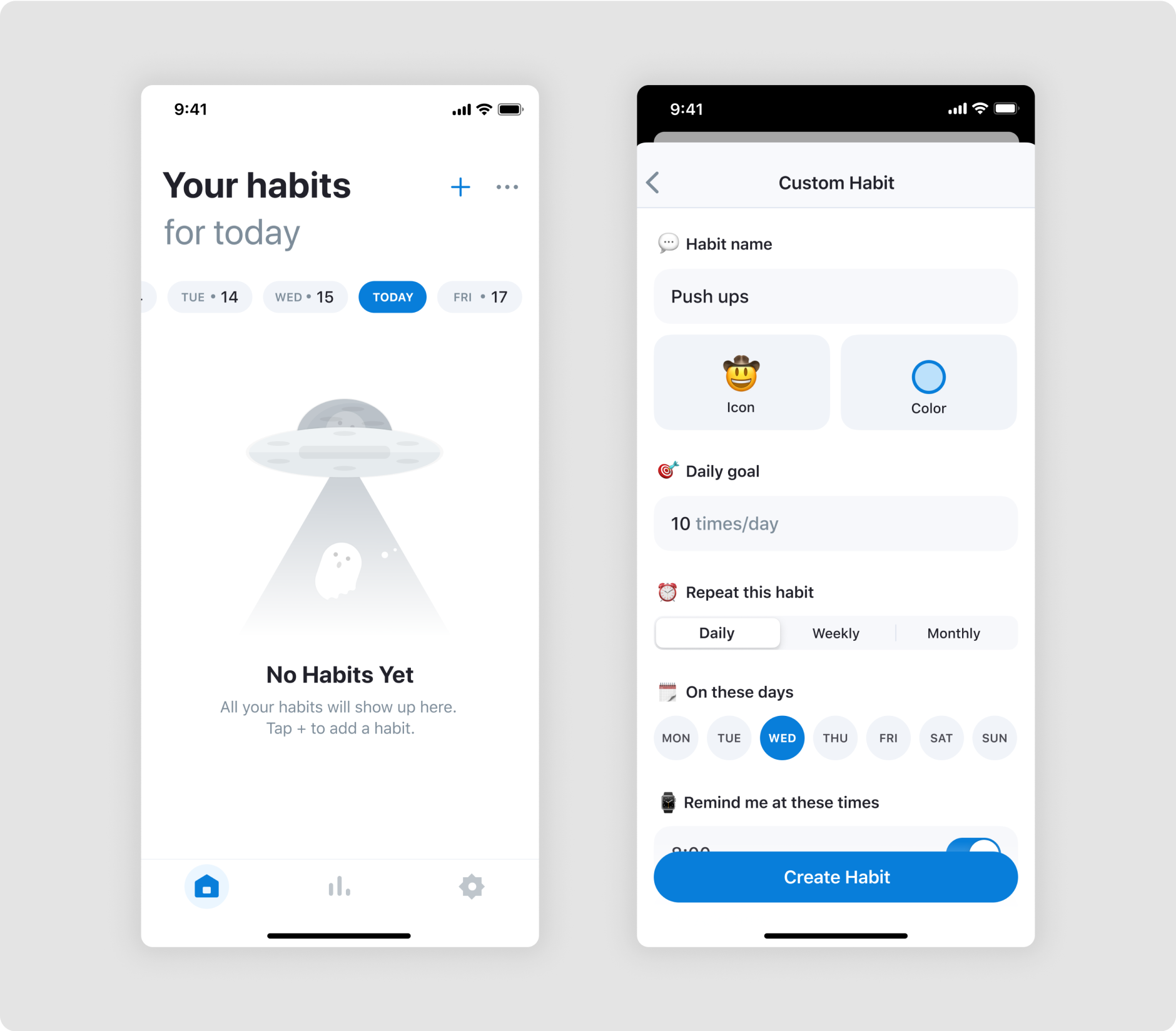 HabitSpace App Design Case Study – Eleken