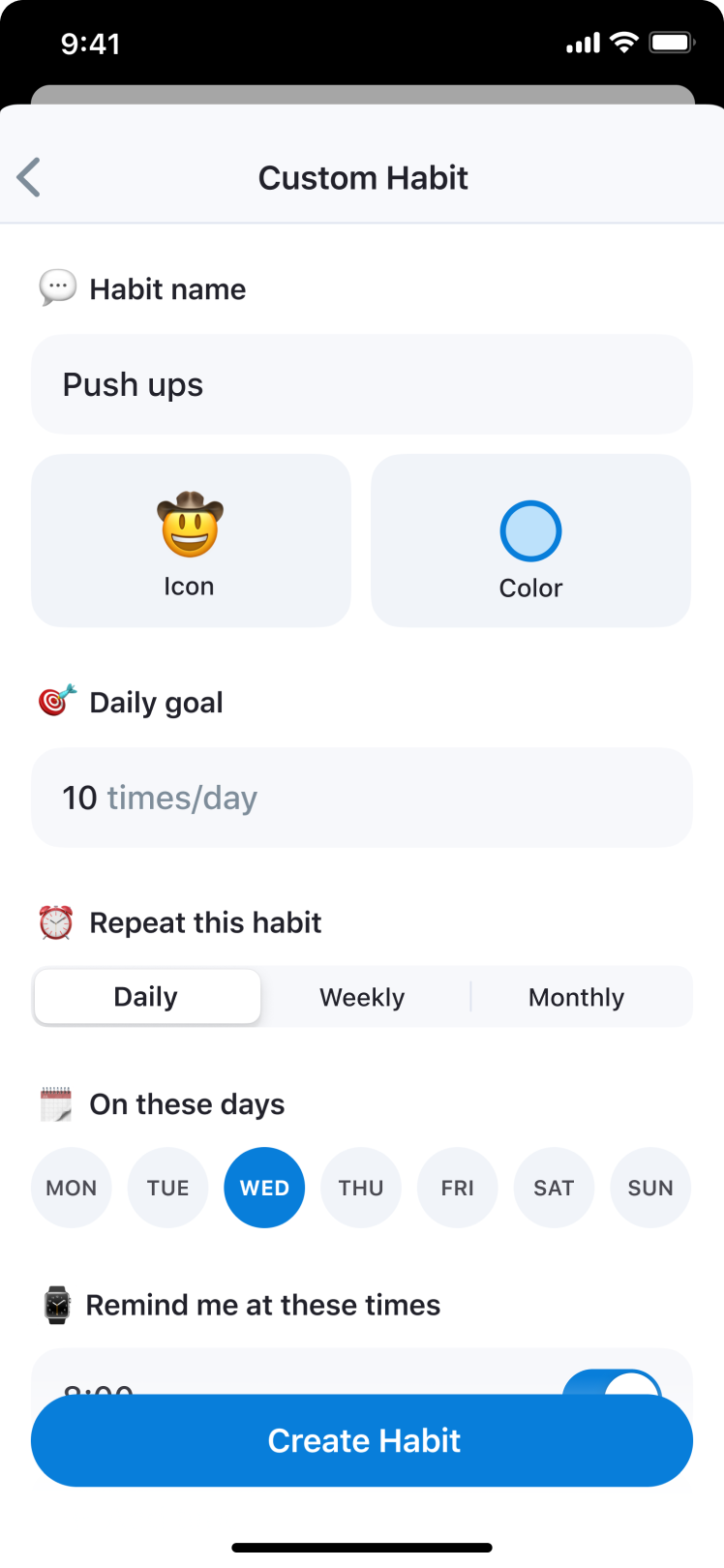 HabitSpace App Design Case Study – Eleken