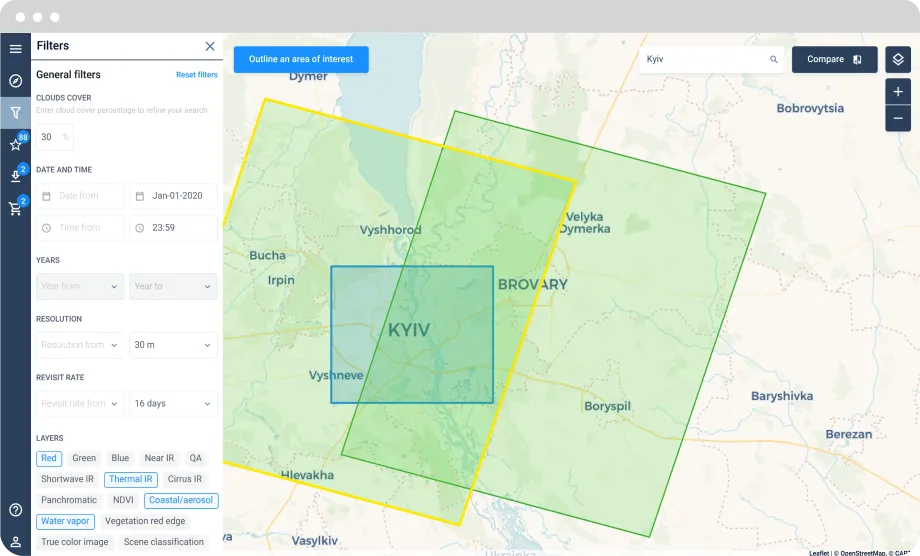 UI/UX Design for Geospatial Data Products