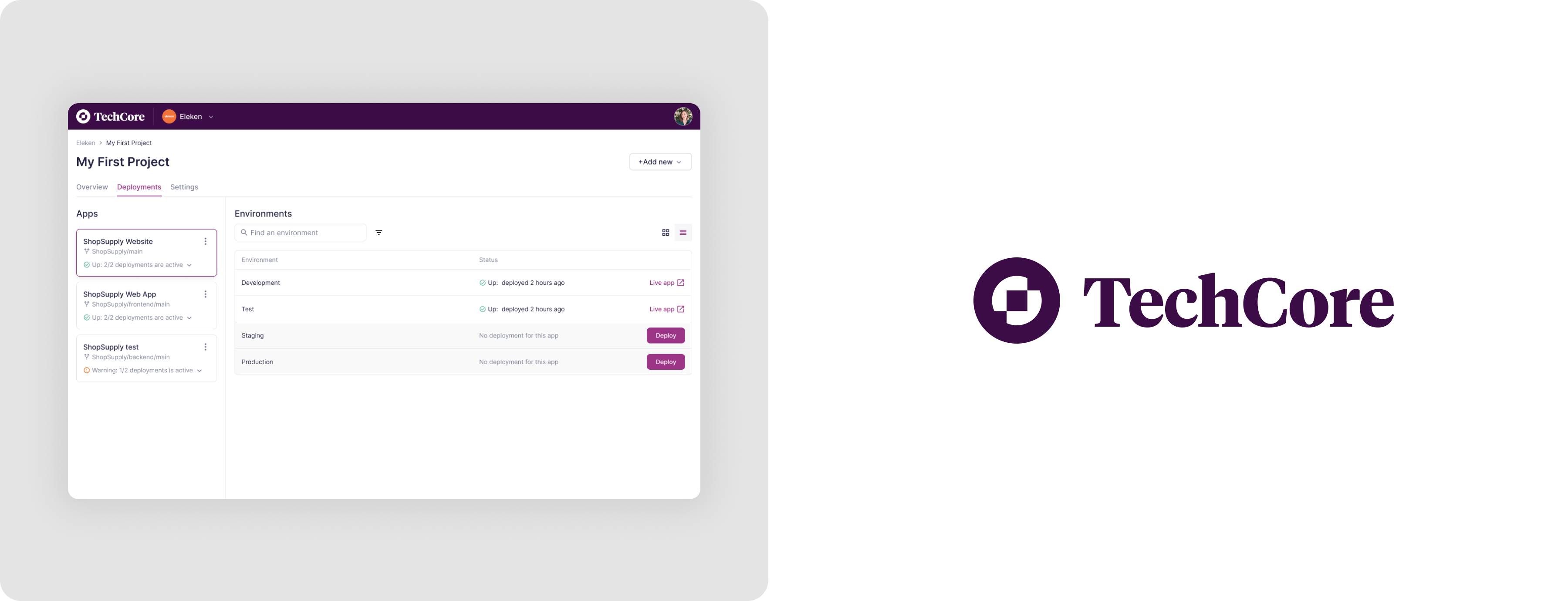 TechCore Design Case Study - Eleken