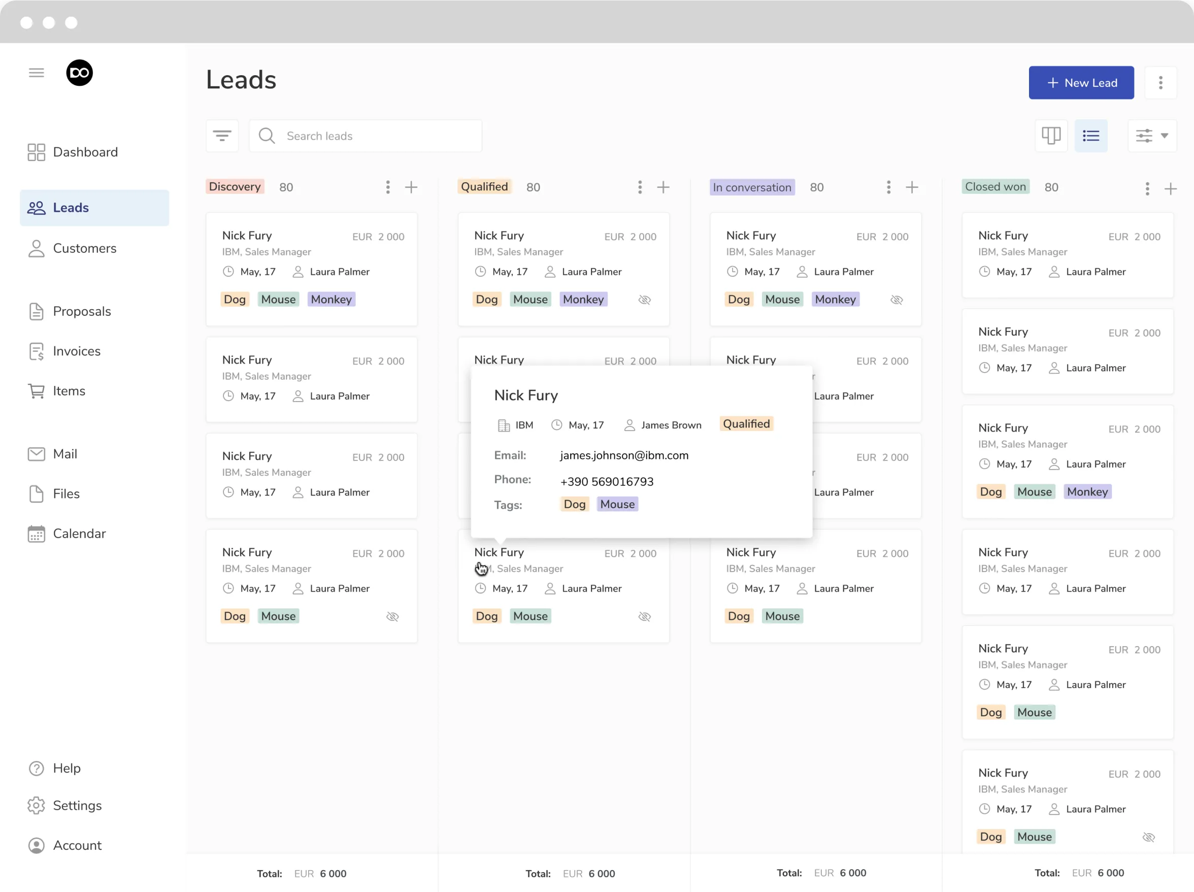 CRM & Sales Automation UI/UX Design Services – Eleken