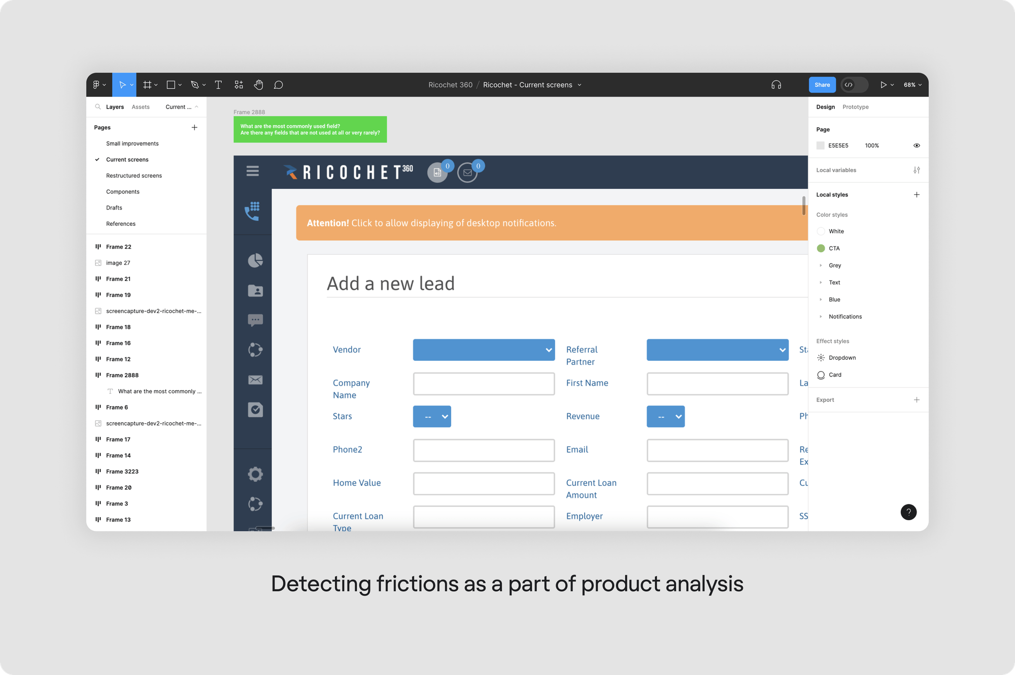 Ricochet 360 Design Case Study - Eleken