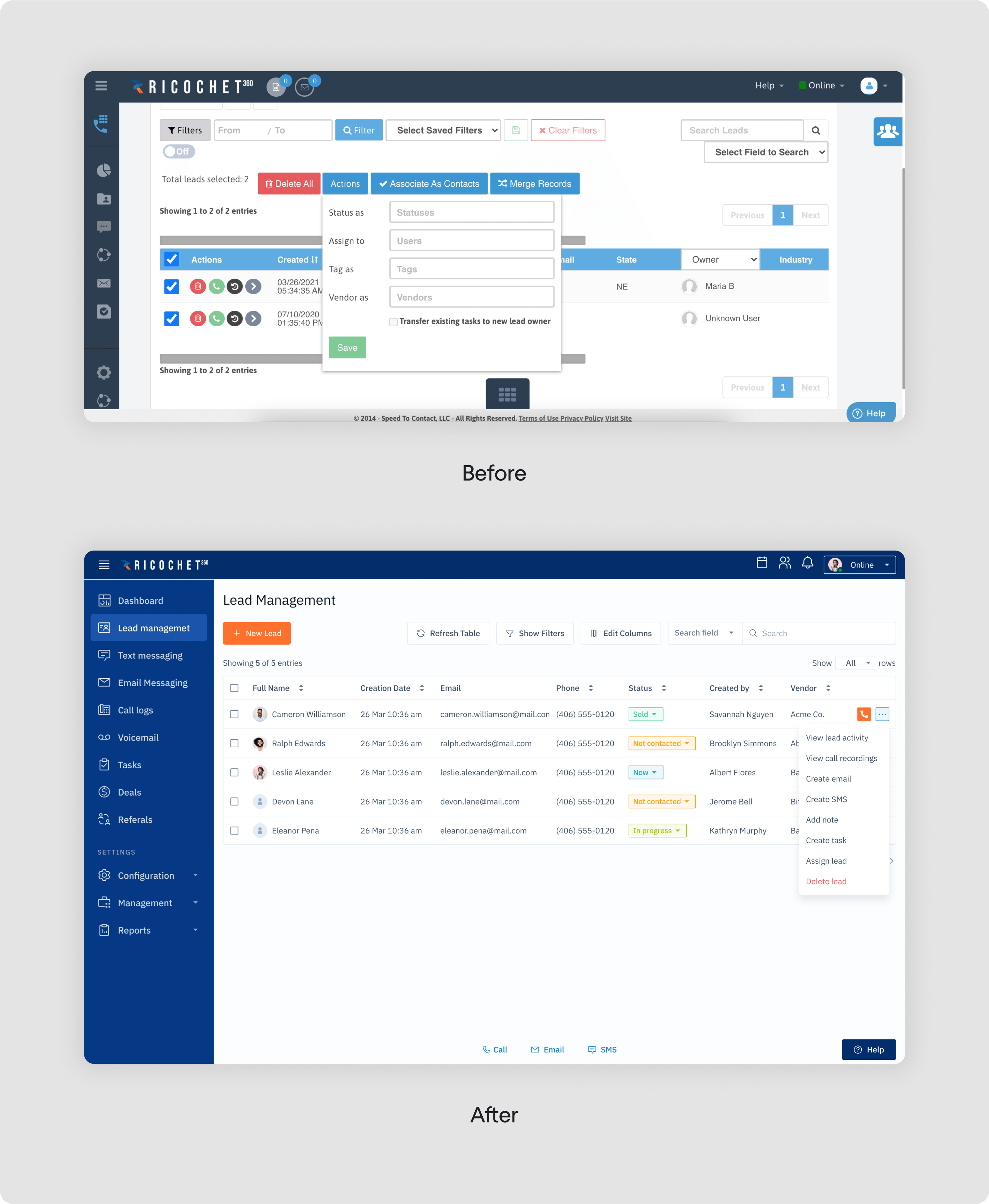 Ricochet 360 Design Case Study - Eleken