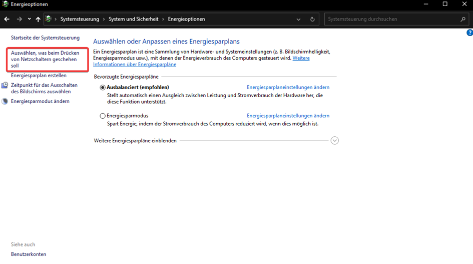 Windows Neustart
