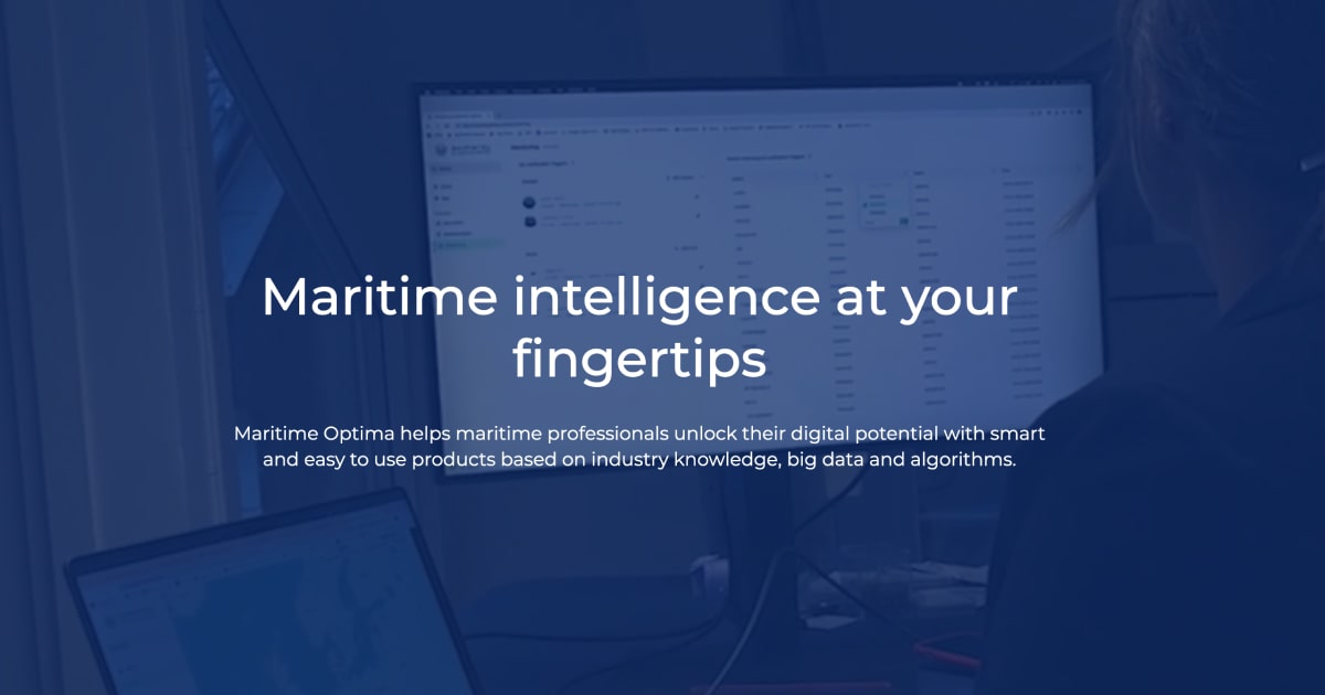 Maritime Optima: Maritime intelligence at your fingertips