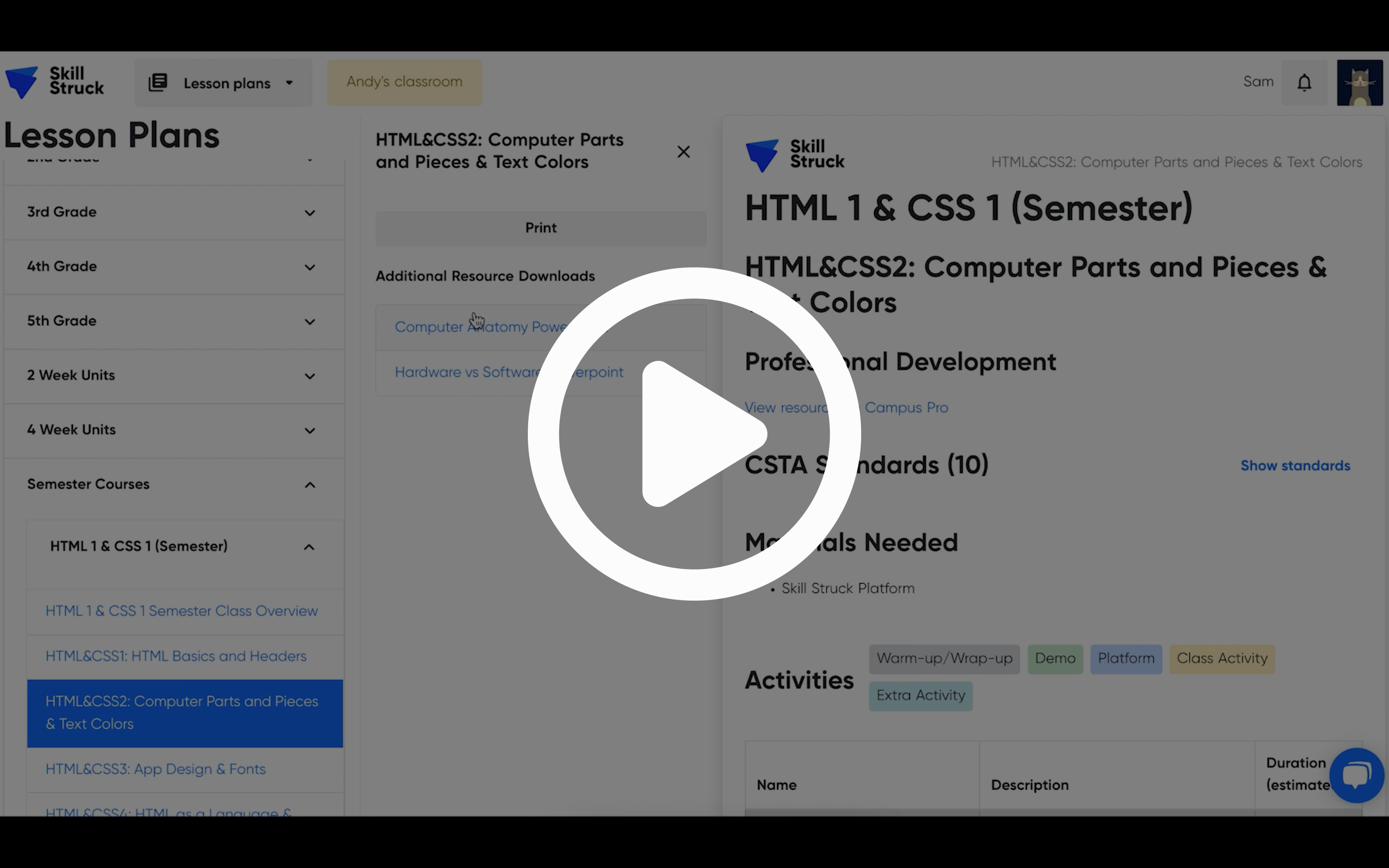 Skill Struck Platforms | Educator Portal