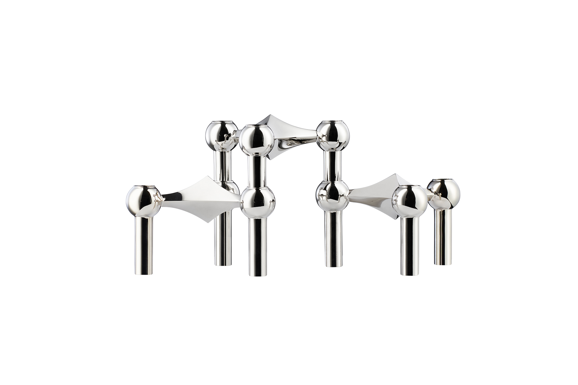 Stoff Nagel Stoff Nagel Candle Holders – Chrome 3 Pack – GOOD FORM