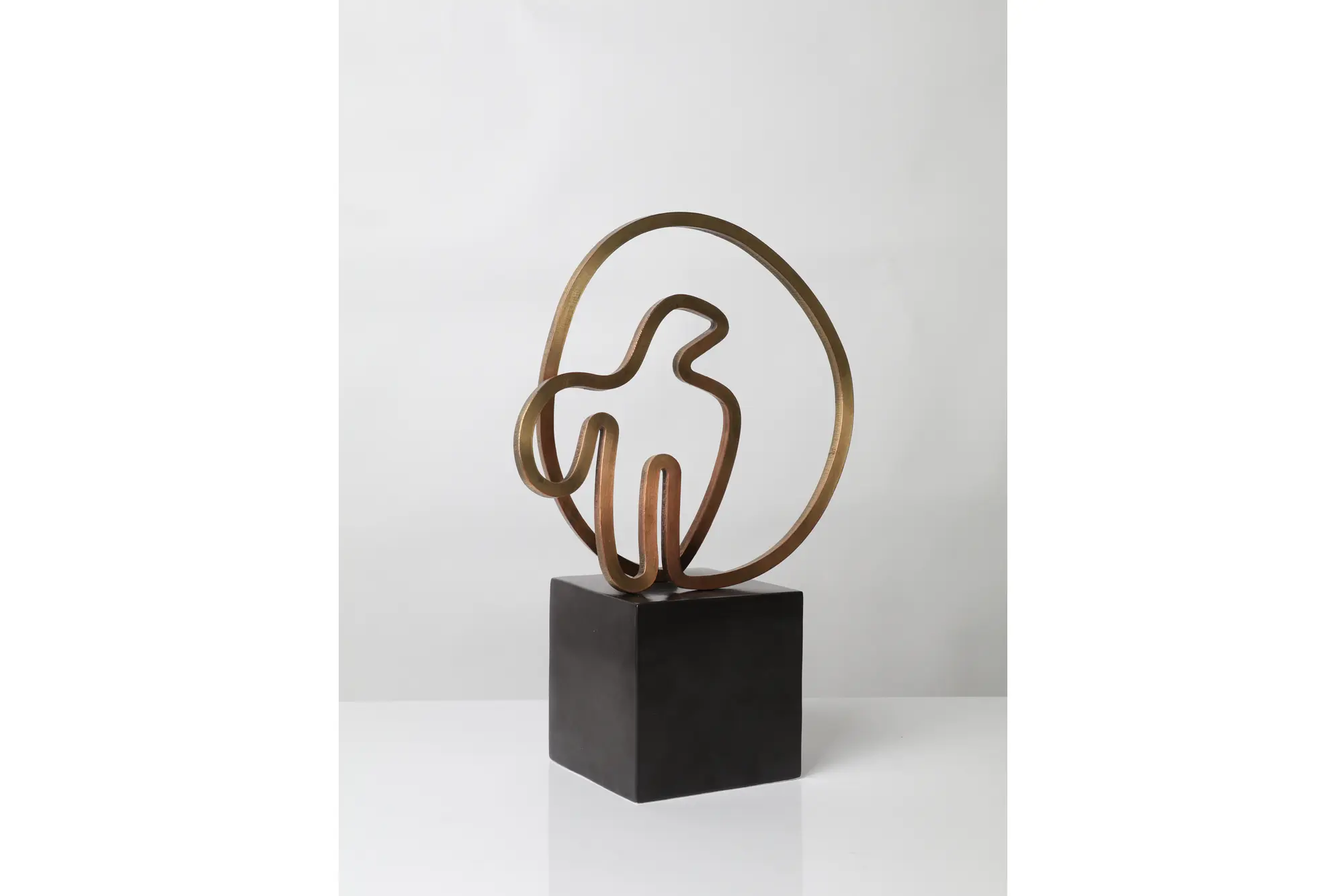 Gidon Bing Studio Brass Sculpture – Aegean Bird on Ceramic Plinth ...