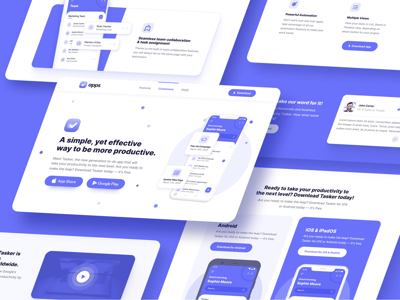 Mobile App Webflow Template - Apps | BRIX Templates
