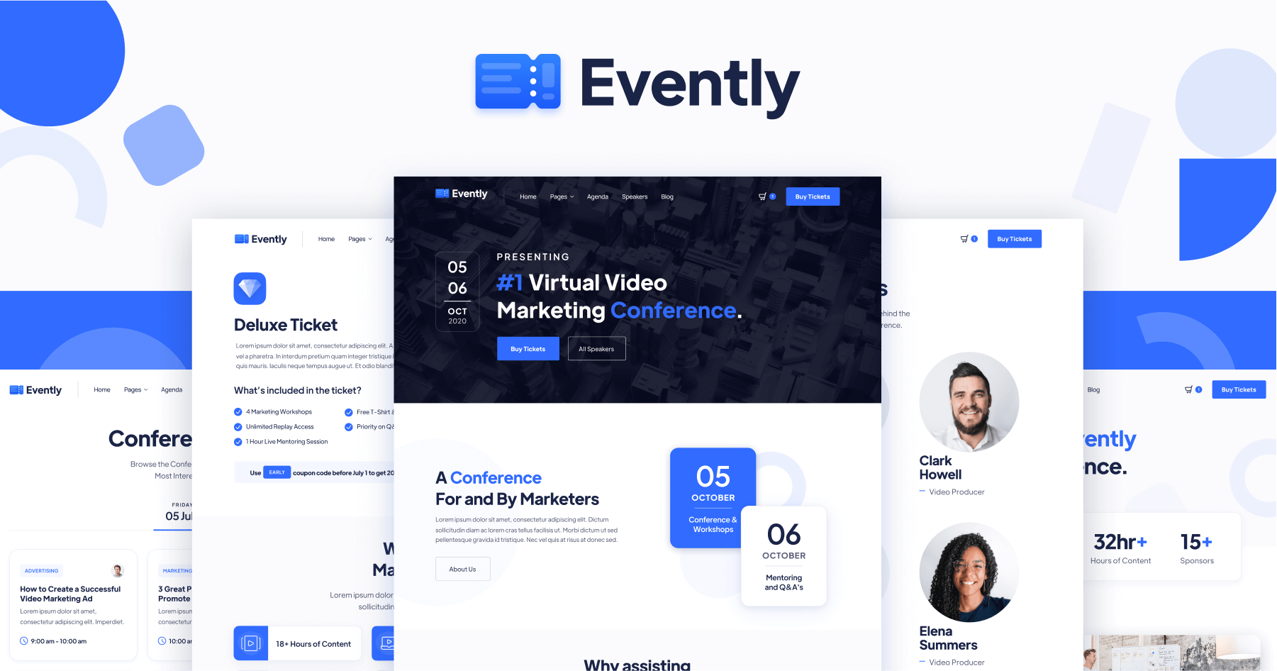Conference Webflow Template - Evently | BRIX Template