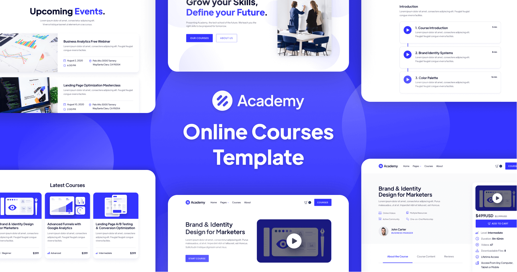 Digital School & Online Courses Webflow Template - Academy | BRIX Templates