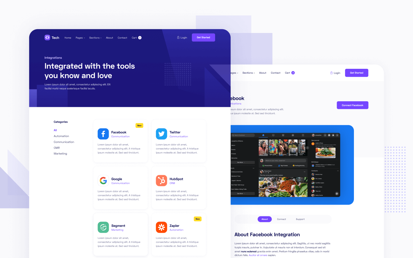 Tech and SaaS Webflow Template & UI Kit - Tech | BRIX Templates