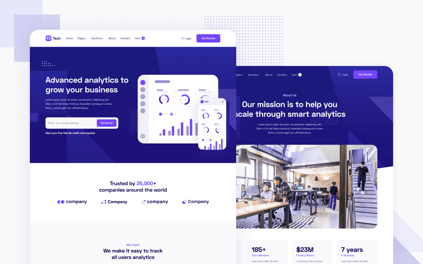 Tech and SaaS Webflow Template & UI Kit - Tech | BRIX Templates
