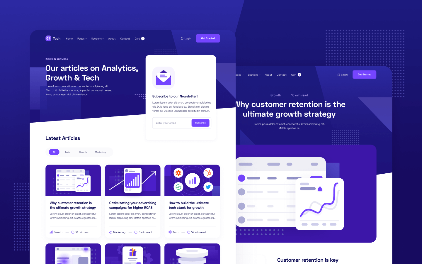 Tech and SaaS Webflow Template & UI Kit - Tech | BRIX Templates