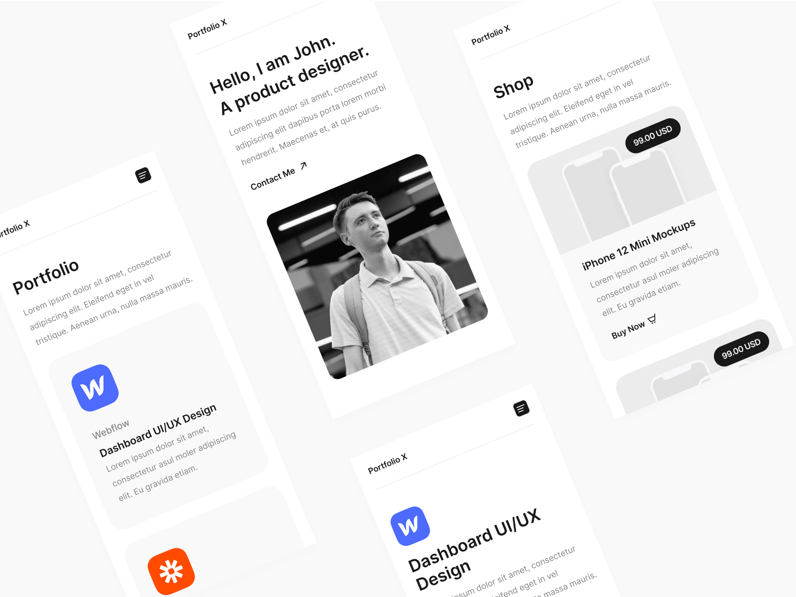 Portfolio Webflow Template - Portfolio Z | BRIX Templates