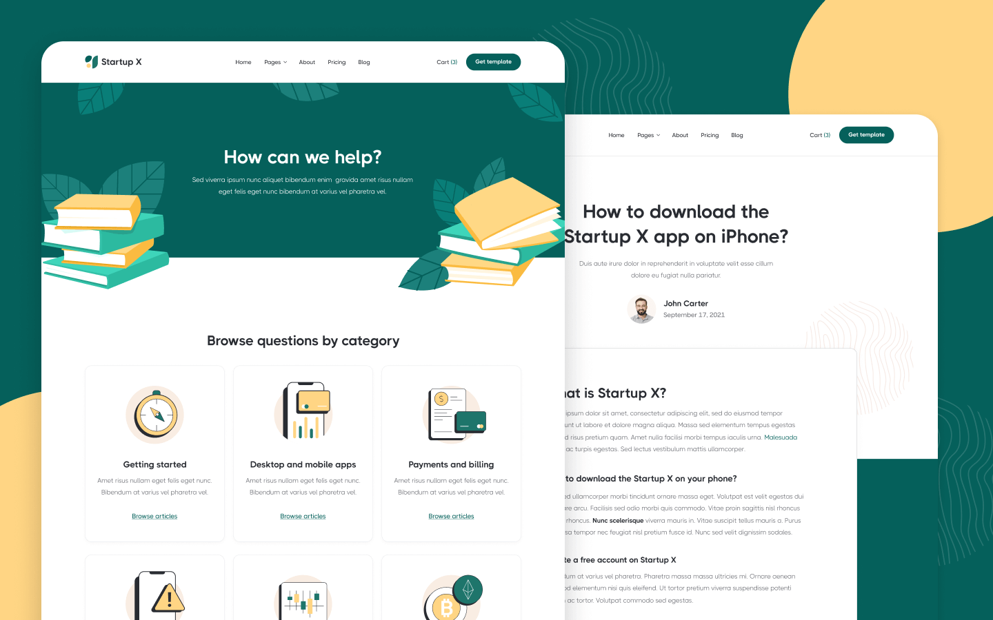Multipurpose Startup Webflow Template & UI Kit - Startup X | BRIX Templates