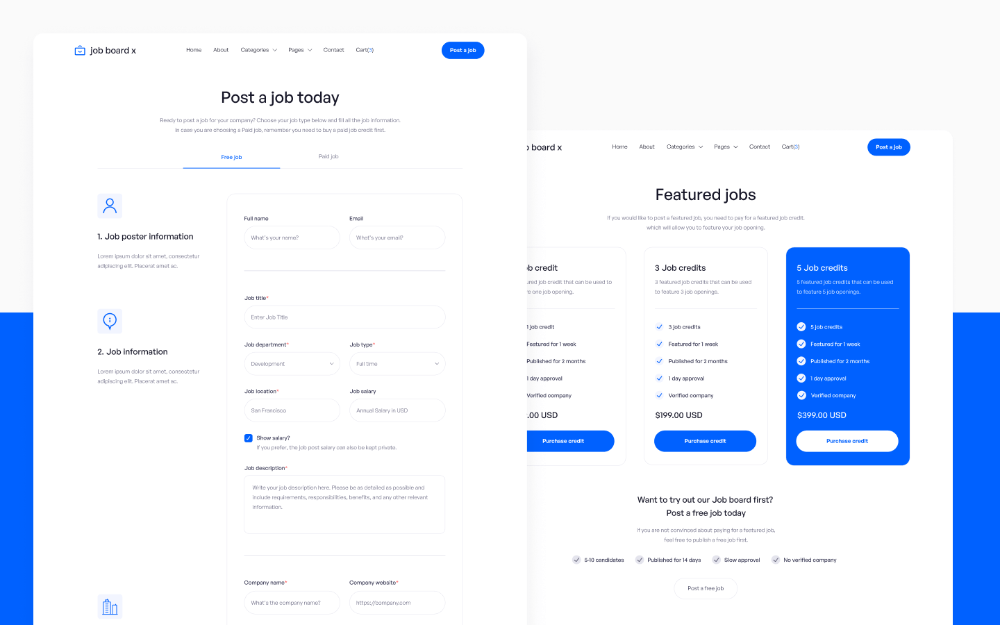 Online Job Board Webflow Template - Job Board X | BRIX Templates