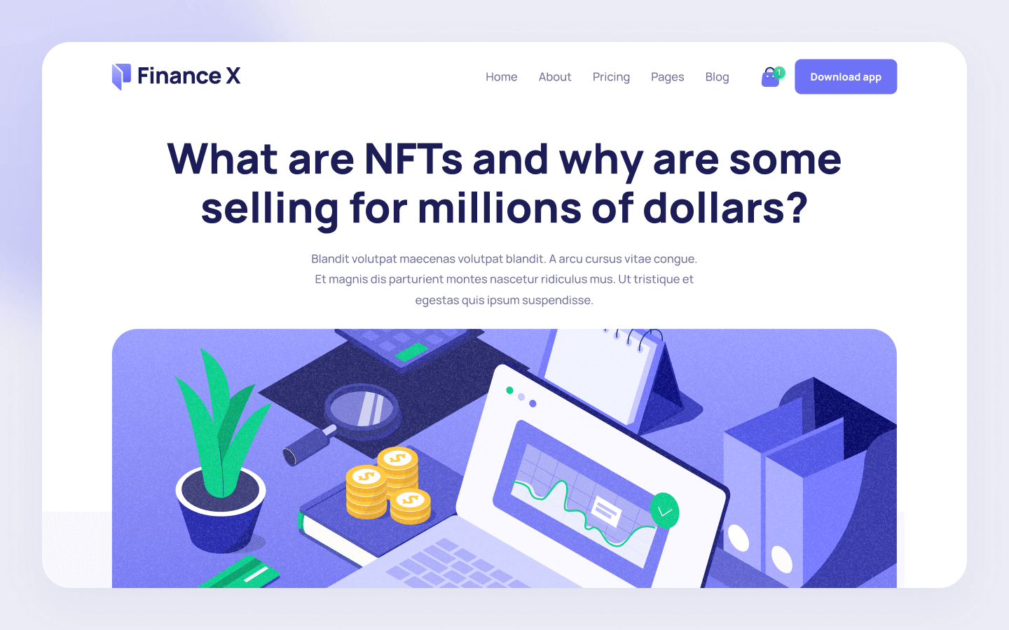 Finance & Fintech Webflow Template - Finance X | BRIX Templates