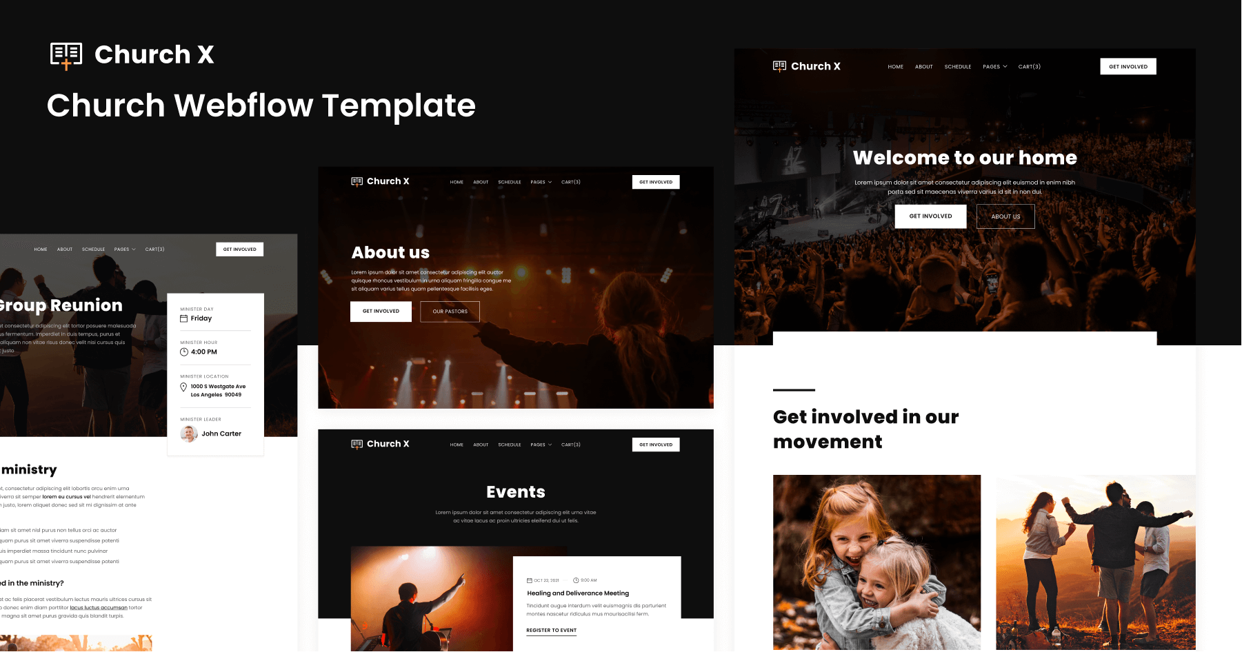 Church Webflow Template - Church X | BRIX Templates