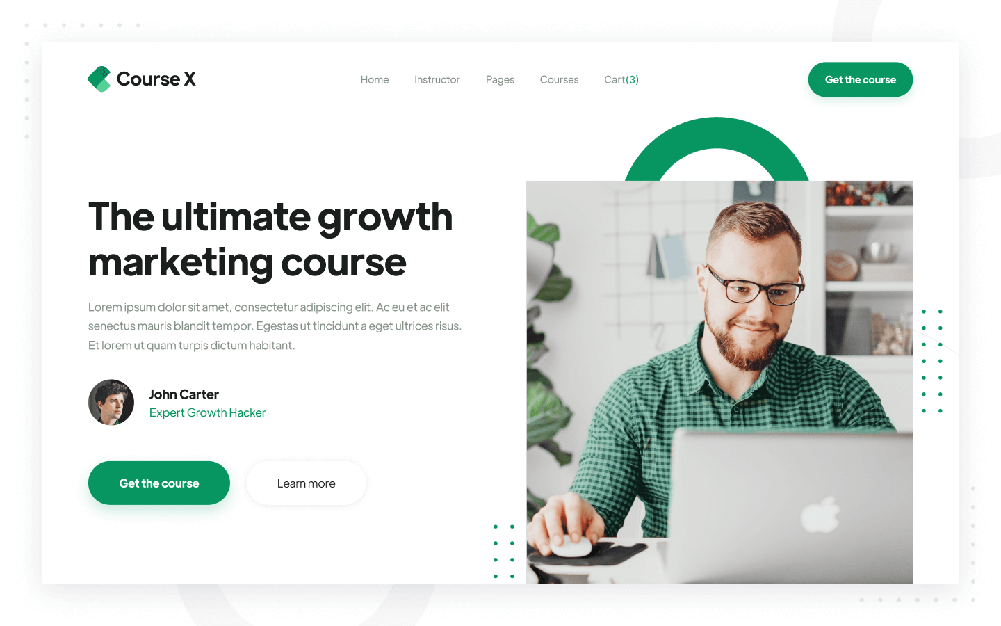 Online Course Webflow Template - Course X | BRIX Templates