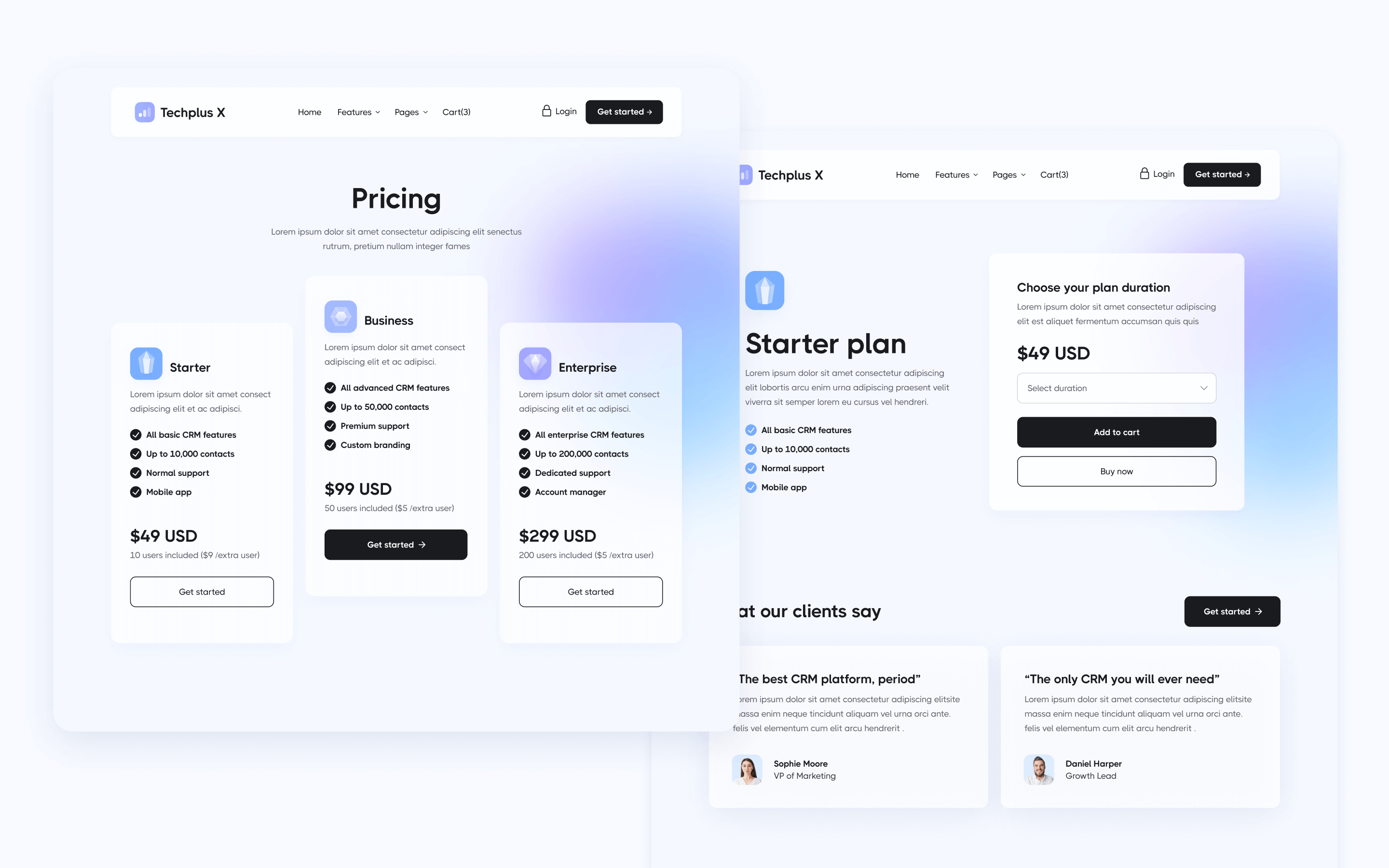 B2B SaaS Webflow Template - Techplus X | BRIX Templates