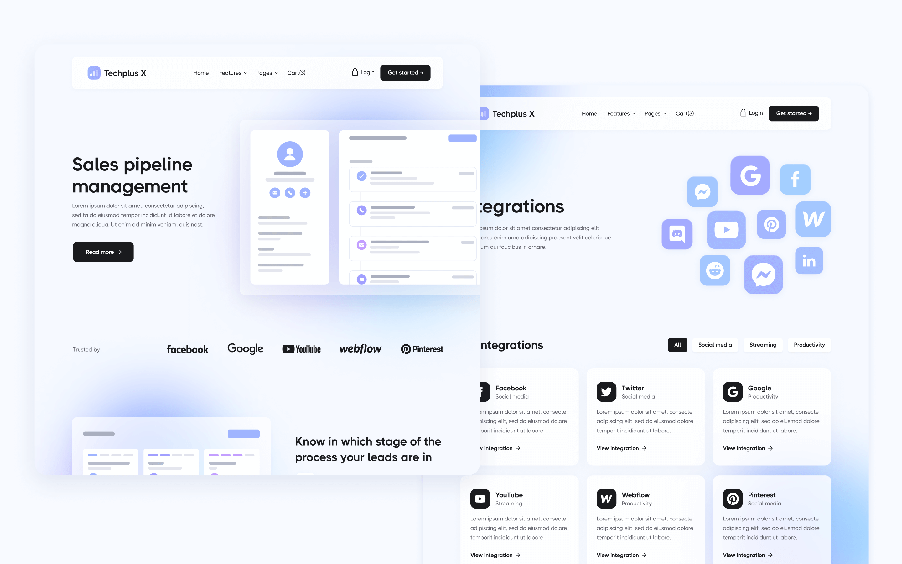 B2B SaaS Webflow Template - Techplus X | BRIX Templates