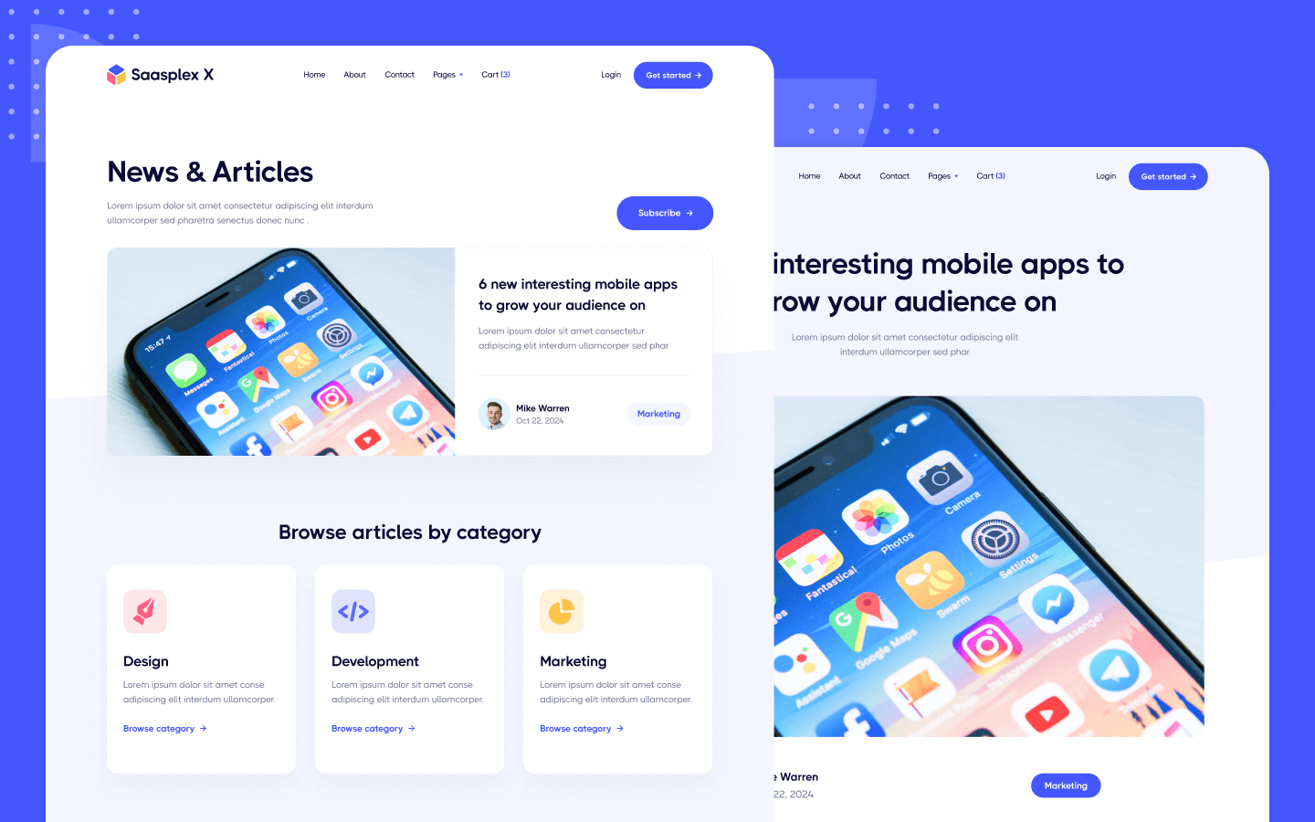 B2B SaaS Webflow Template & UI Kit - Saasplex X | BRIX Templates