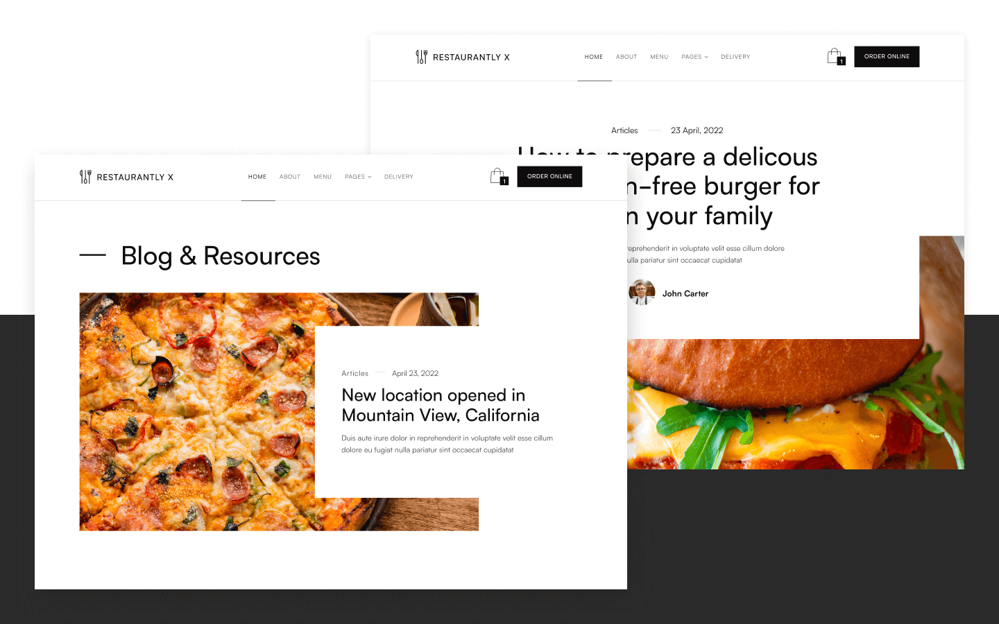 Restaurant Webflow Template & UI Kit - Restaurantly X | BRIX Templates