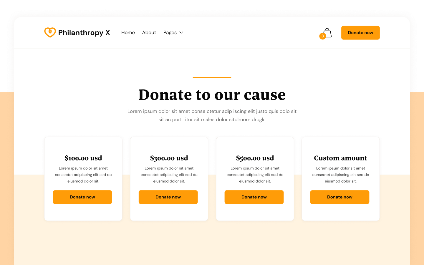 Charity Webflow Template - Philanthropy X | BRIX Templates