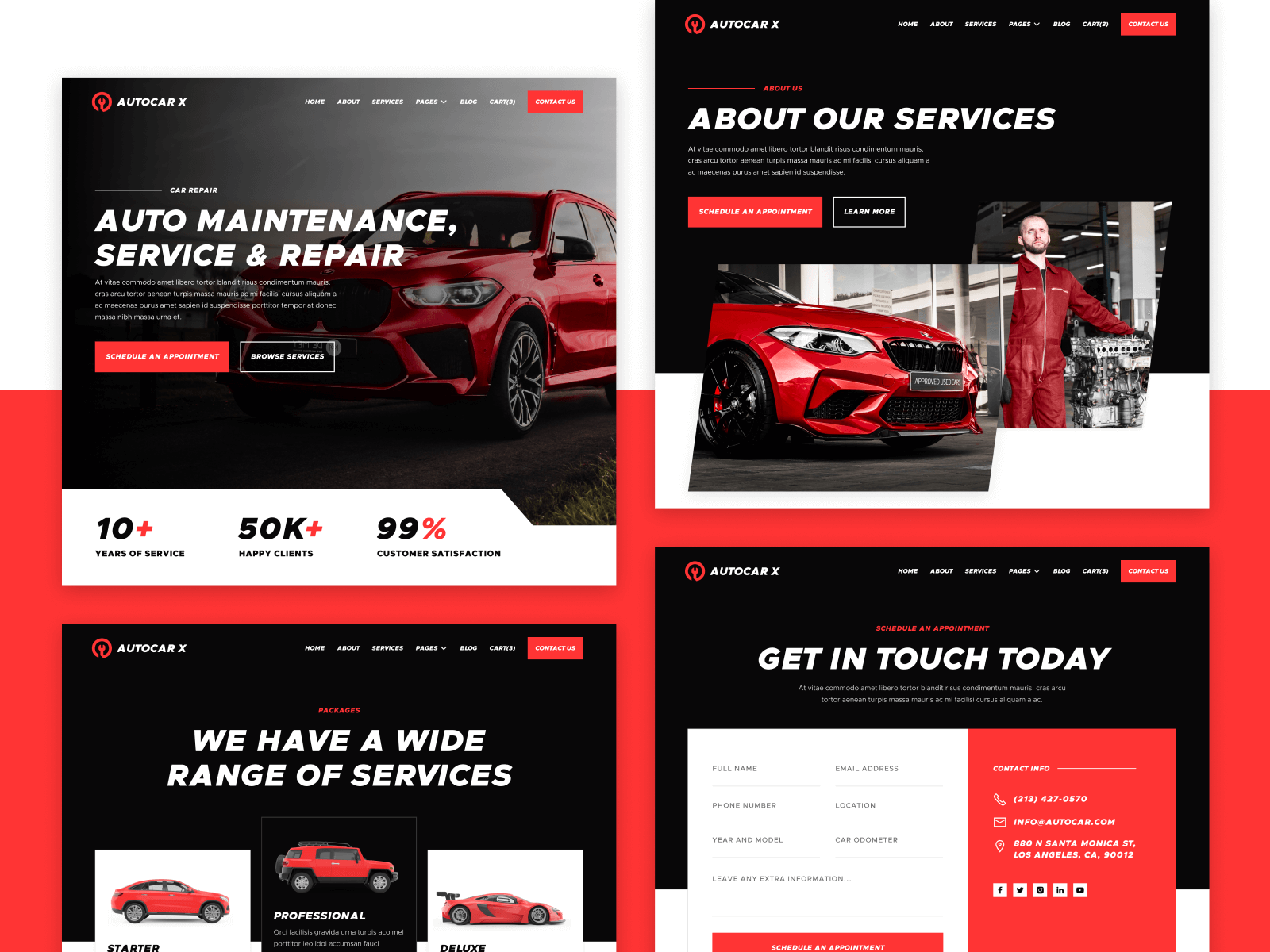 Automotive & Car Service Webflow Template - Autocar X | BRIX Template