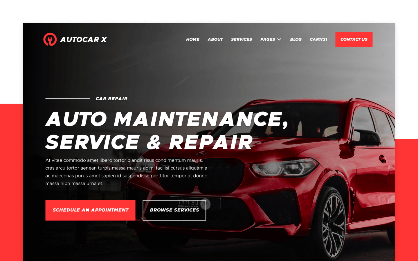 Automotive & Car Service Webflow Template - Autocar X | BRIX Template